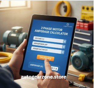 3 Phase Motor Amperage Calculator (kW & HP)